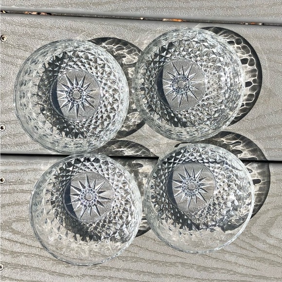 Arcoroc | Kitchen | 4 Bowls Dessert Arcoroc France Cut Glass 4 Diameter X 2 In Cj29 | Poshmark